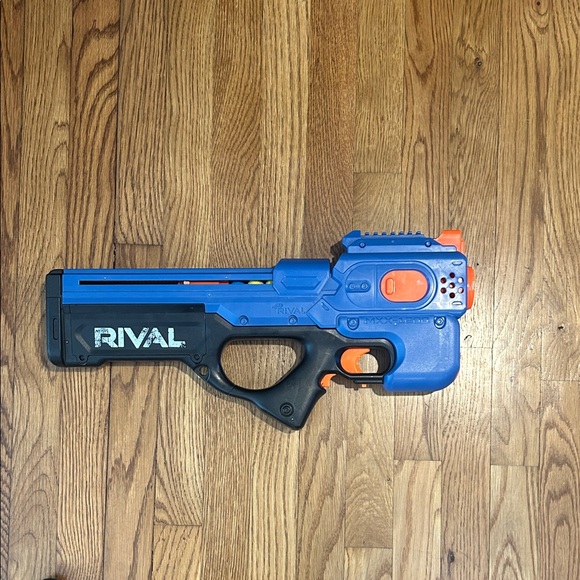 Nerf | Toys | Electric Nerf Rival Blue And Black Blaster With Orange ...